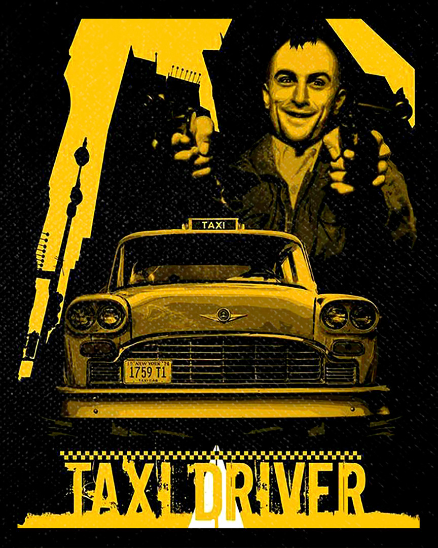 Taxi Driver - Yellow Cab 4x5" Color Patch - Nuclear Waste