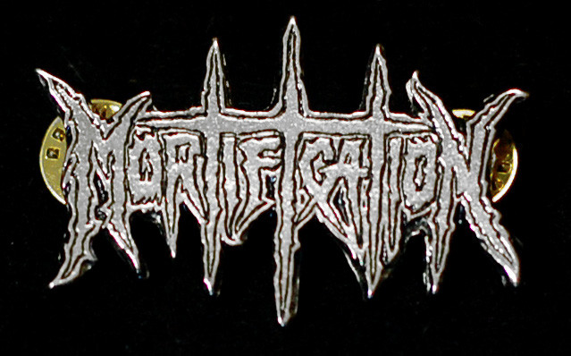 Mortification - Logo 2" Metal Badge Pin - Nuclear Waste