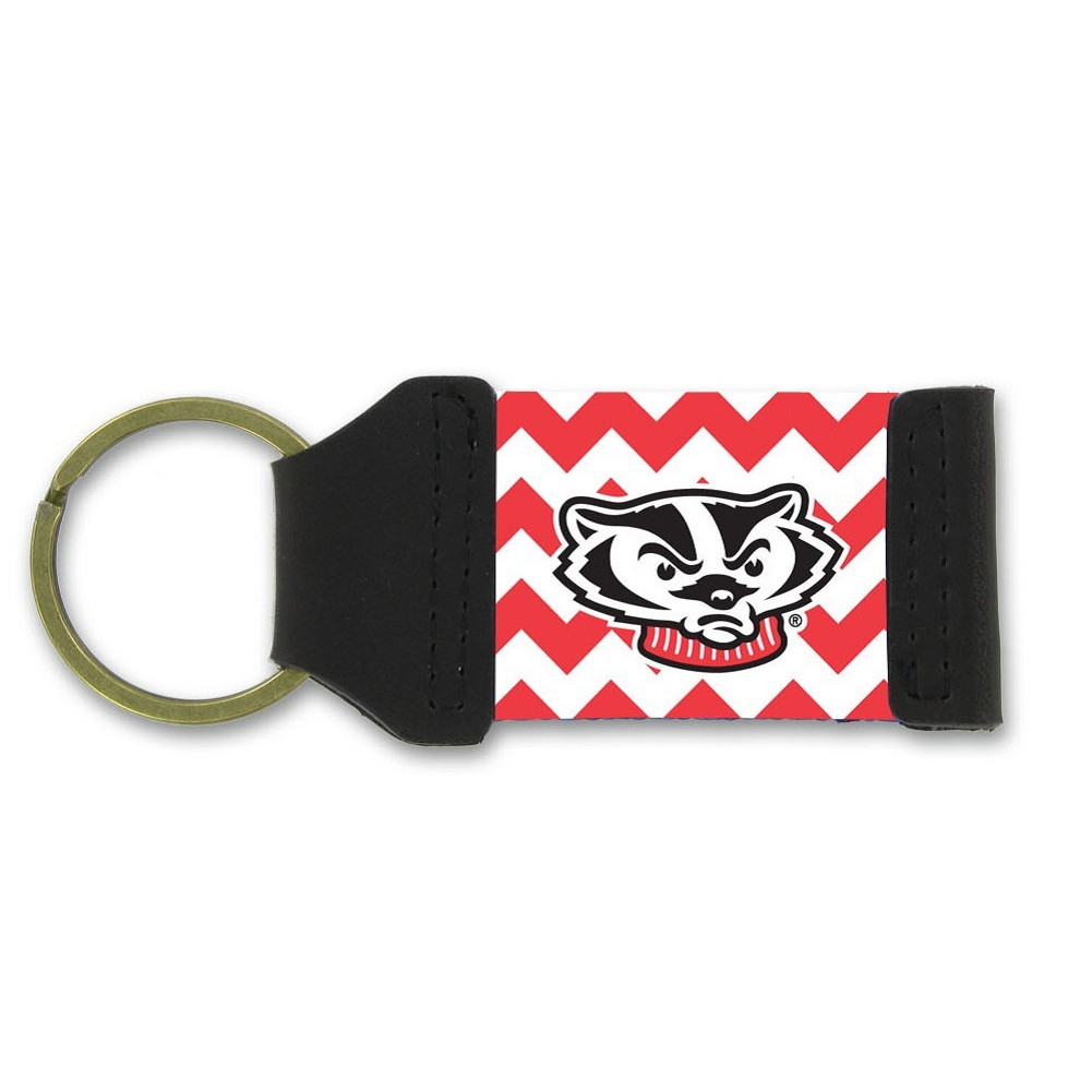 University Of Wisconsin Chevron Keychain - Sunset Key Chains