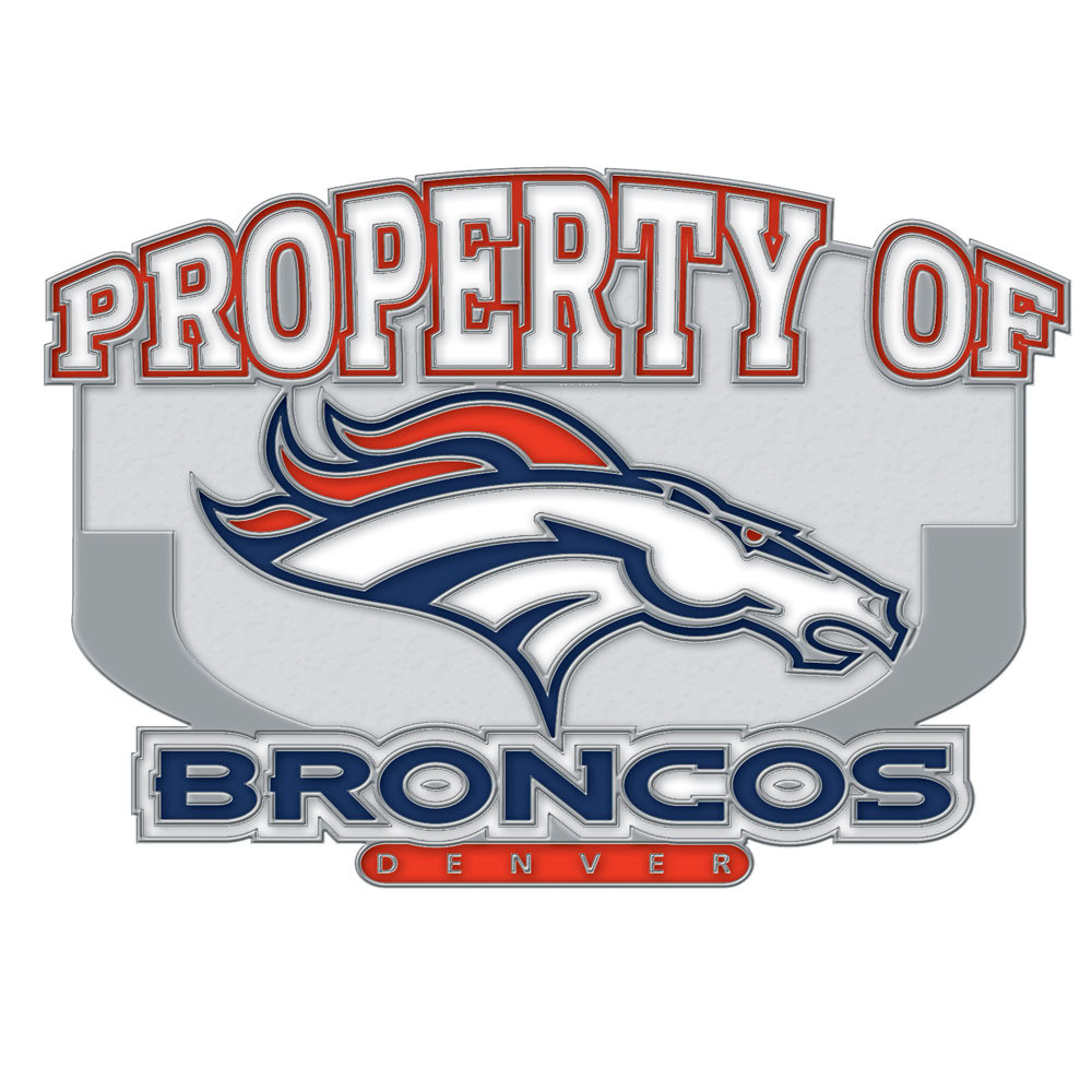 Denver Broncos Property Of Cloisonne Pin - Sunset Key Chains