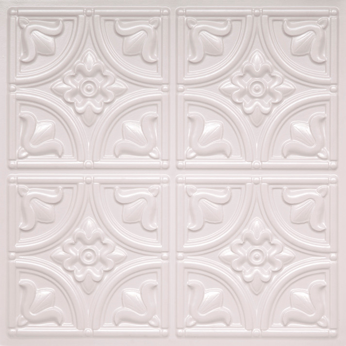 Decorative Ceiling Tile - 148 - White Pearl - Glue Up | Designer ...