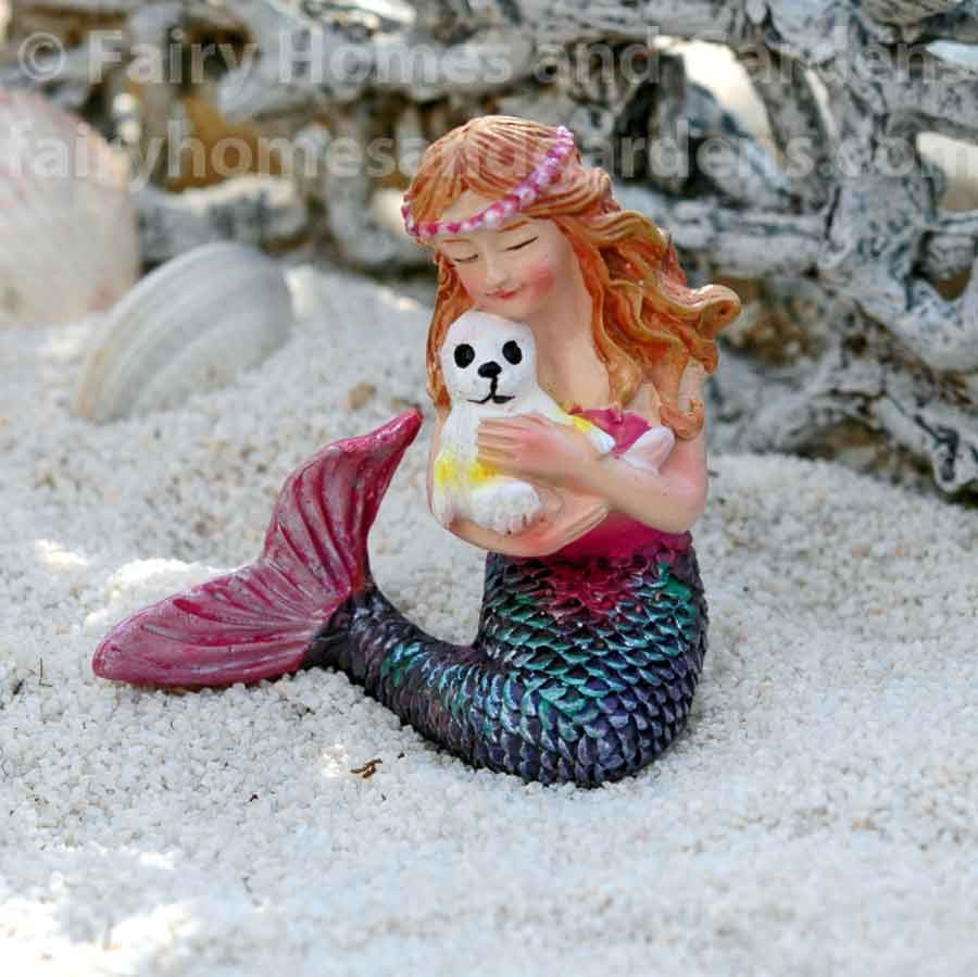 Miniature Collectible Mermaids | Beach Themed Fairy Garden Accessories