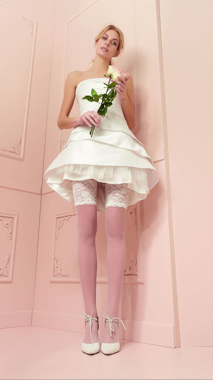 Trasparenze Athena Satin Finish Lace Top Hold Up Stockings 8 Denier Nylons