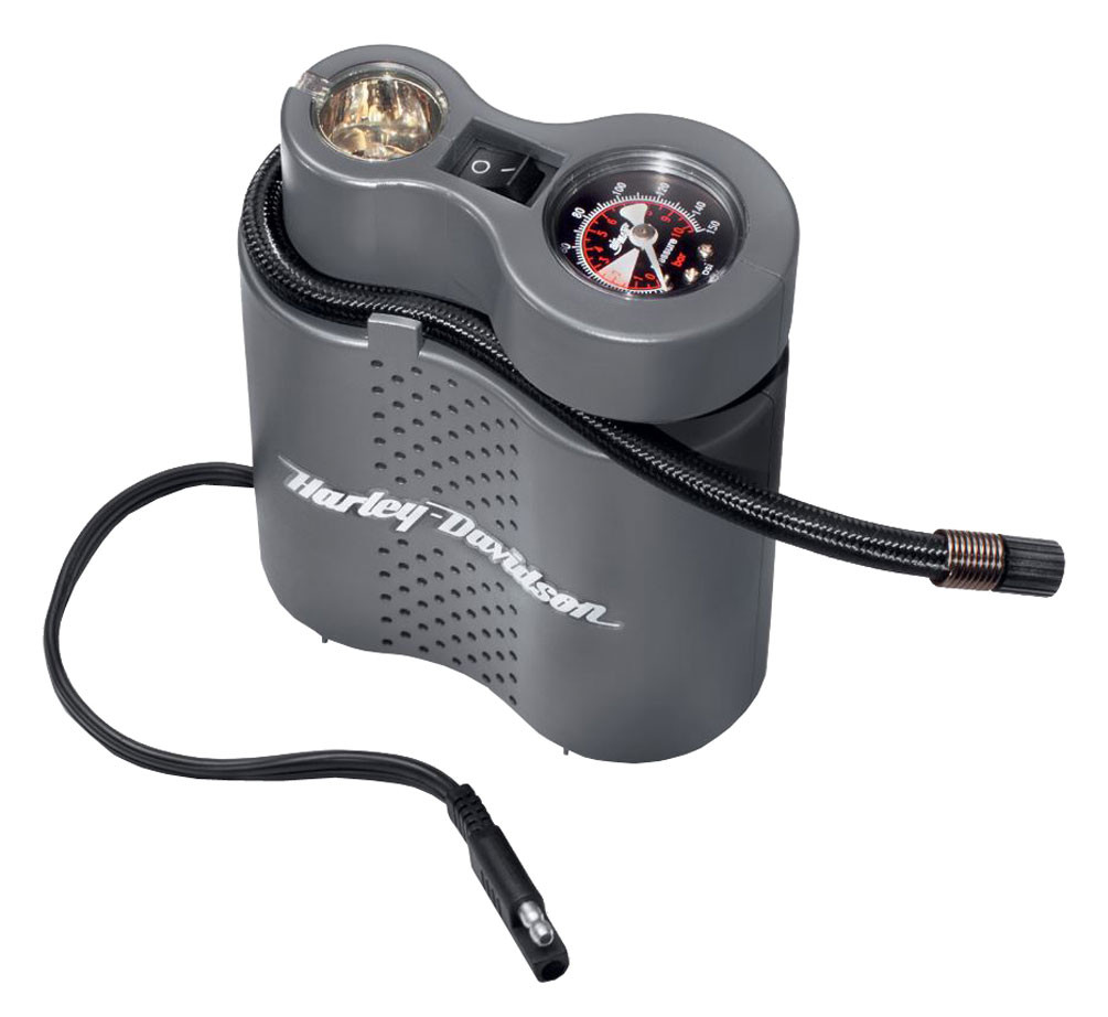 Harley-Davidson® Motorcycle Compact Air Compressor w/ Light & Air Hose ...