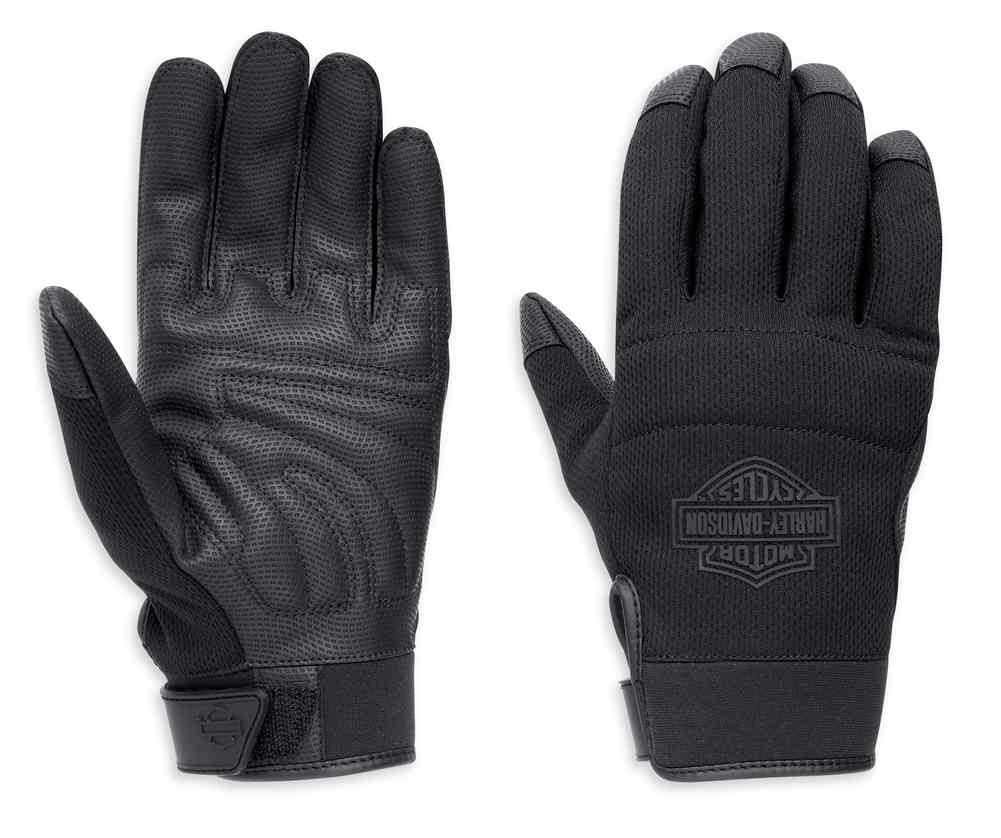Harley-Davidson® Men's Cavalier Mesh Full-Finger Gloves, Black 98350 ...