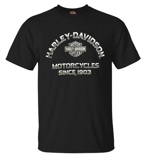 Harley-Davidson® Men's Remarkable B&S Short Sleeve Crew-Neck T-Shirt, Black - Wisconsin Harley ...