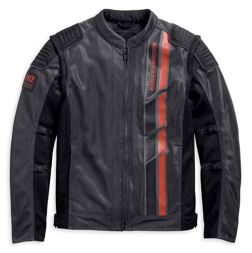 Harley-Davidson® Men's Stockett Covertible Mesh Riding Jacket, Gray ...