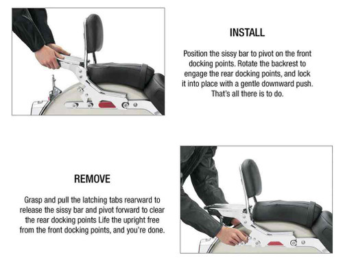 Harley-Davidson® HoldFast Sissy Bar Upright - Short - Chrome Finish ...