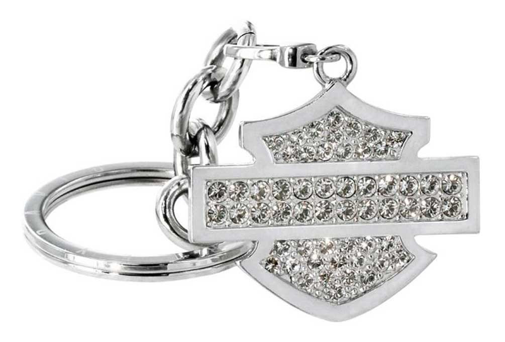 Harley-Davidson® Women's Swarovski Elements Bar & Shield Key Chain ...