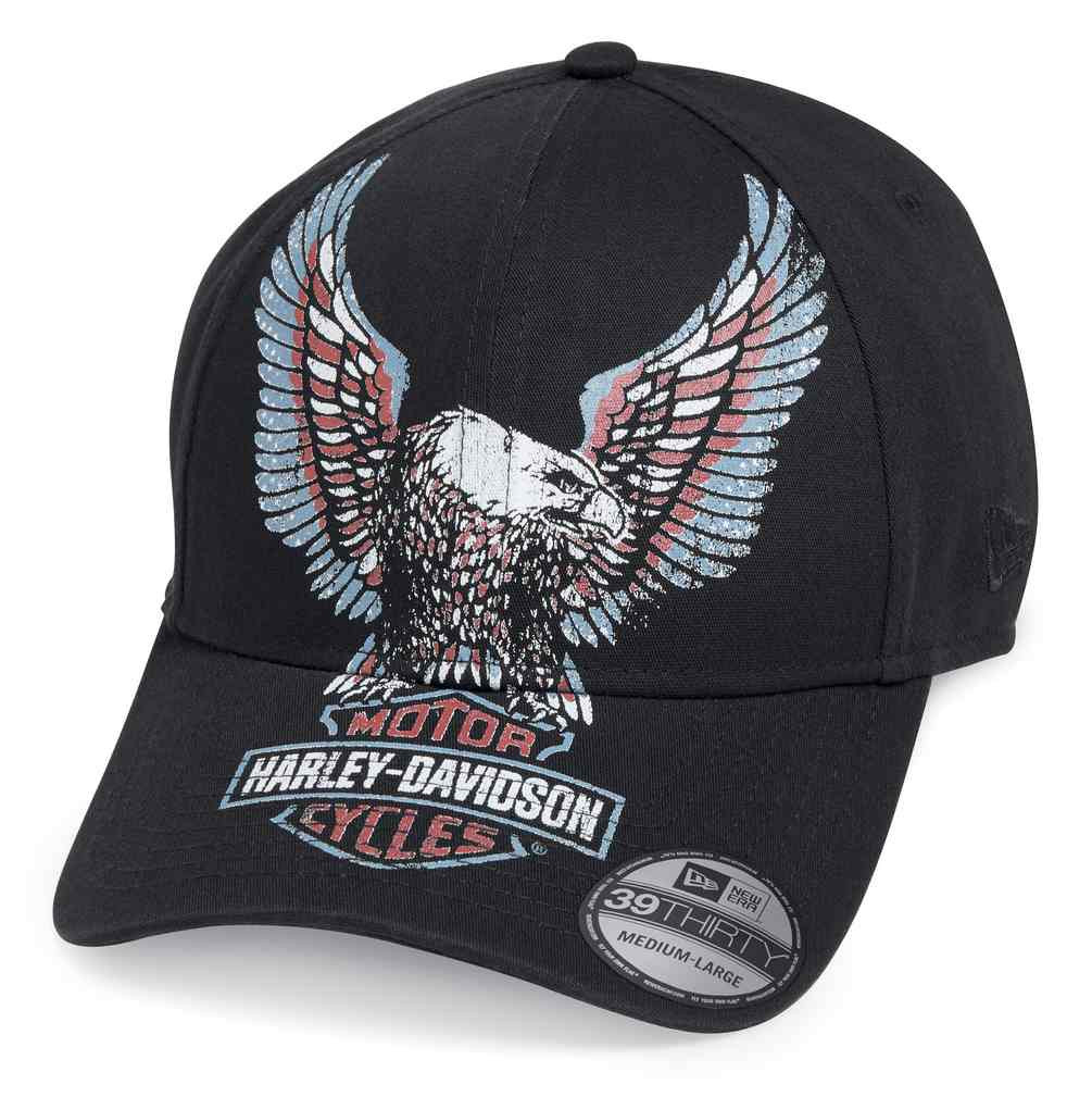 Harley-Davidson® Men's Printed Upright Eagle 39THIRTY Baseball Cap ...
