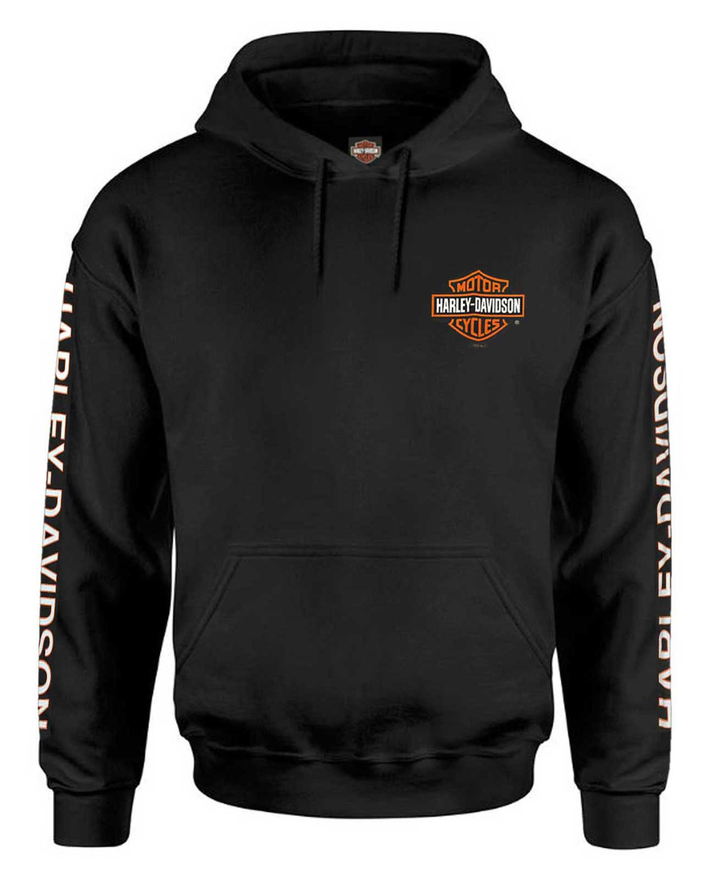 Harley-Davidson® Men's Bar & Shield Logo Pullover Hoodie - Black 30297503 - Wisconsin Harley ...