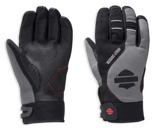 Harley-Davidson® Men's Grandview Mesh & Leather Full-Finger Gloves ...