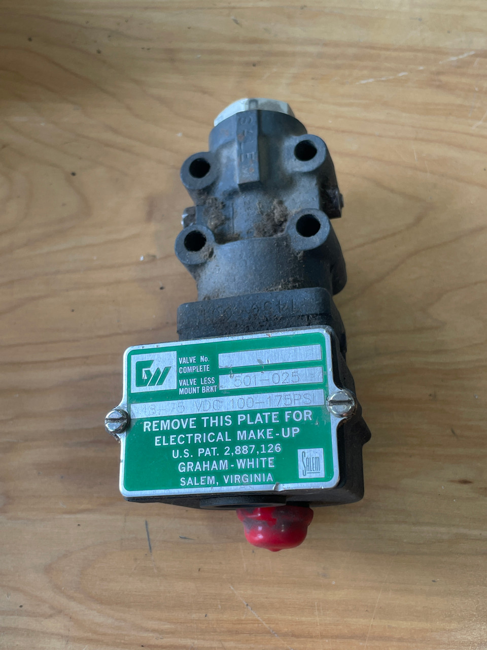 VALVE, SANDER MAGNET (501-025) - LocomotivePartsOnline.com