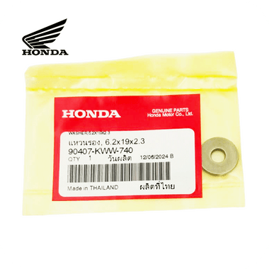 GENUINE HONDA WASHER, 6.2X19X2.3 (90407-KWW-740)
