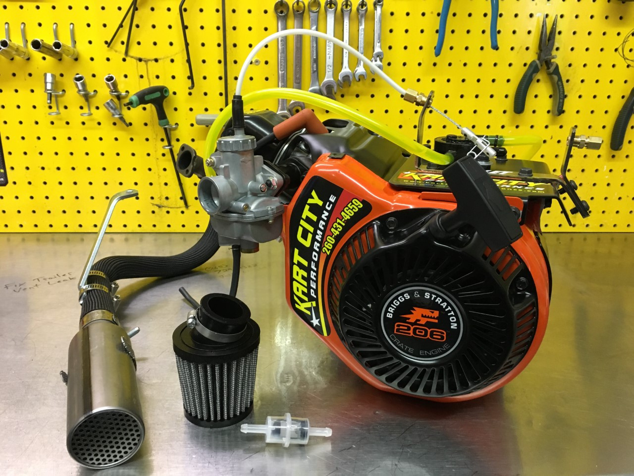 Race Prepped Briggs Animal 206 (KID KART) Engine With Max Torque Clutch ...