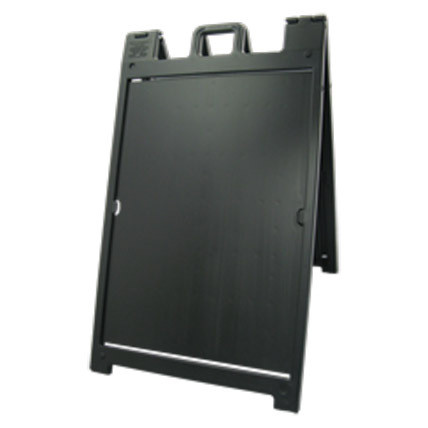 Black Deluxe Plastic A-frame Sign