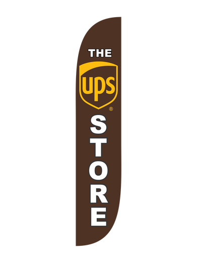 The UPS Store - Brown- Feather Flag