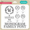 Monogram Family Font - Lori Whitlock's SVG Shop