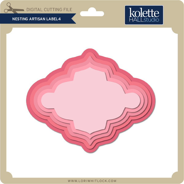 Nesting Artisan Label 4 - Lori Whitlock's SVG Shop