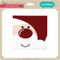 Square Santa Card - Lori Whitlock's SVG Shop