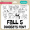 Fall 5 Dingbats Font - Lori Whitlock's SVG Shop