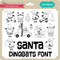 Santa Dingbats Font - Lori Whitlock's SVG Shop