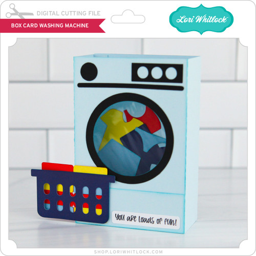 Box Card Washing Machine - Lori Whitlock's SVG Shop