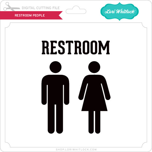 Restroom People - Lori Whitlock's SVG Shop