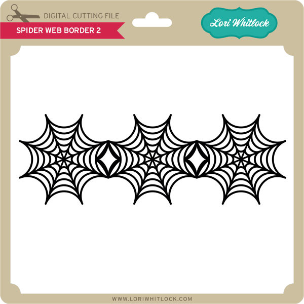 Spider Web Border 2 - Lori Whitlock's SVG Shop