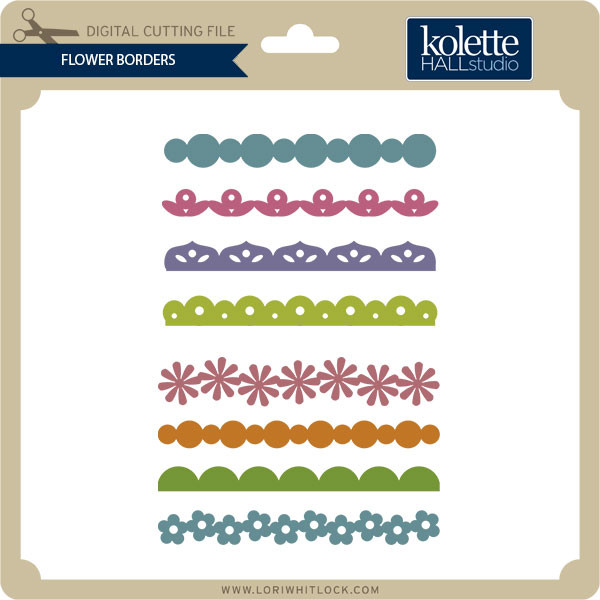Flower Borders - Lori Whitlock's SVG Shop