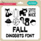 Fall Dingbats Font - Lori Whitlock's SVG Shop
