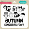 Autumn Dingbats Font - Lori Whitlock's SVG Shop
