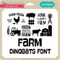 Farm Dingbats Font - Lori Whitlock's SVG Shop