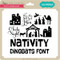 Nativity Dingbats Font - Lori Whitlock's SVG Shop