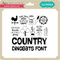 Country Dingbats Font - Lori Whitlock's SVG Shop