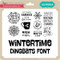 Wintertime Dingbats Font - Lori Whitlock's SVG Shop