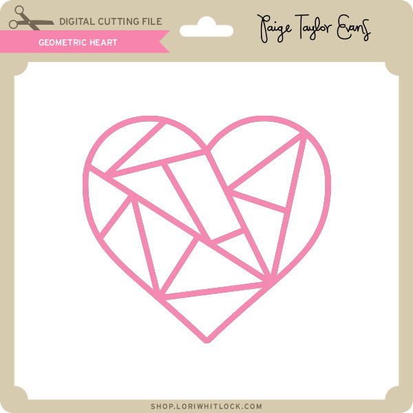 Geometric Heart - Lori Whitlock's SVG Shop