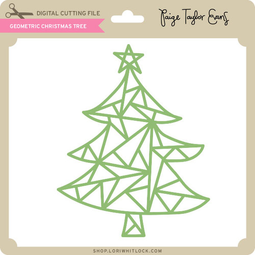 Geometric Christmas Tree - Lori Whitlock's SVG Shop