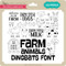 Farm Animal Dingbats Font - Lori Whitlock's SVG Shop