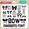 Bow Dingbats Font - Lori Whitlock's SVG Shop