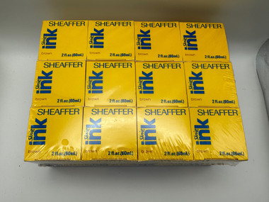 SHEAFFER SKRIP BROWN UNOPENED FOUNTAIN PEN INK ORIGINAL 60ML BOTTLE
